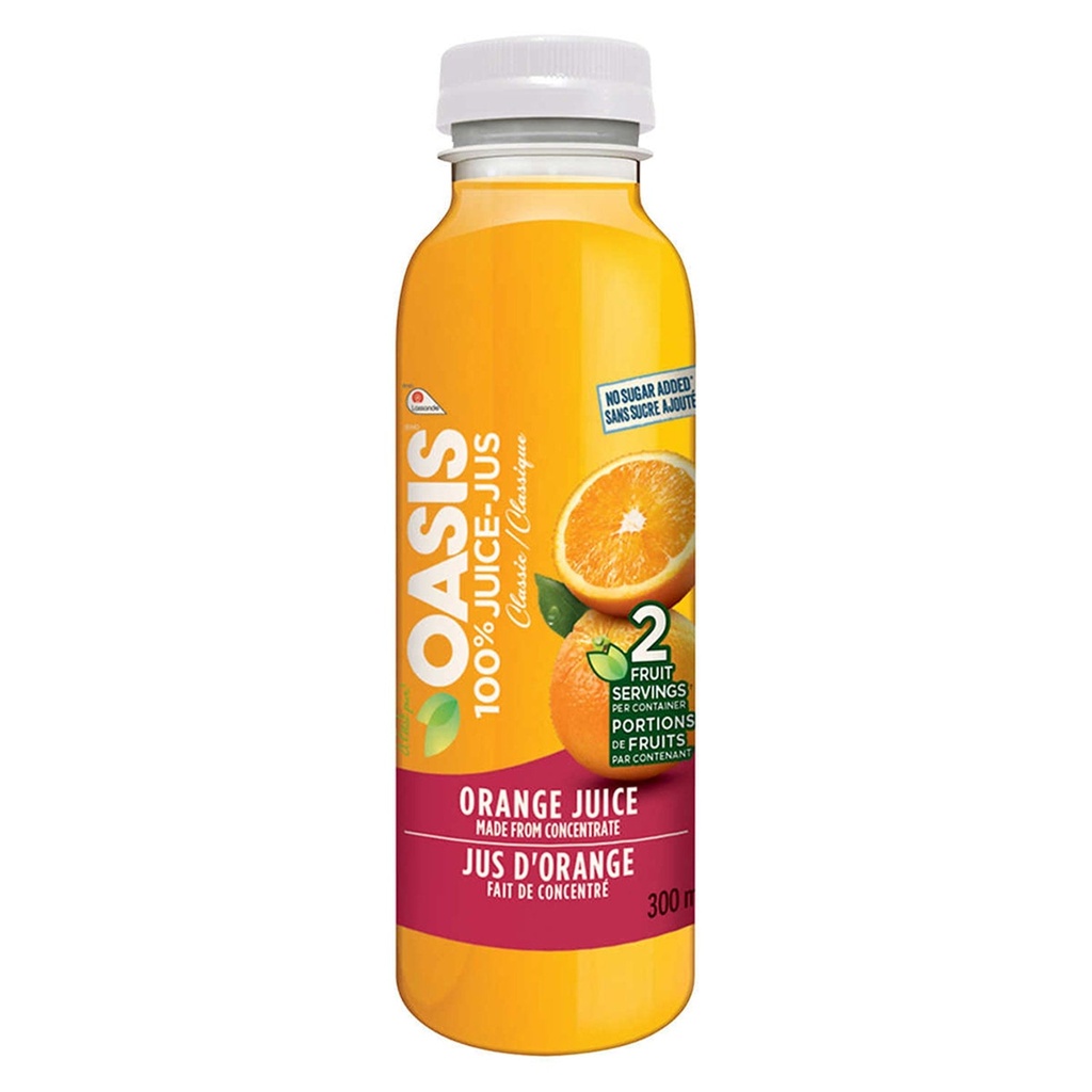 Jus Orange calcium Oasis 300ml | Portail L'Heureux